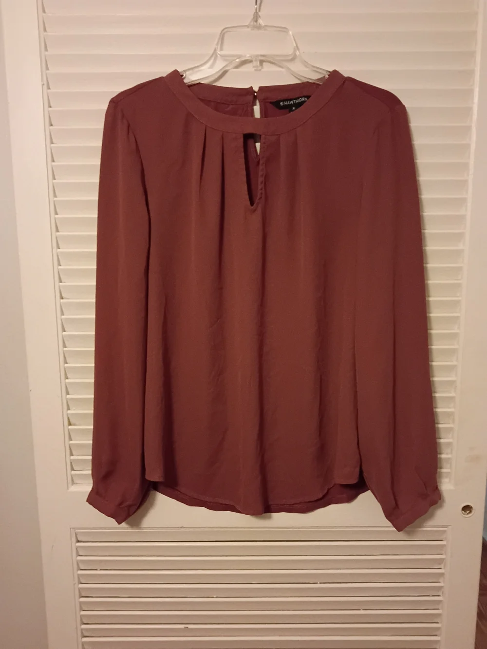 41 Hawthorn | Tops | 4 Hawthorn Dusty Rose Keyhole Longsleeve Blouse ...